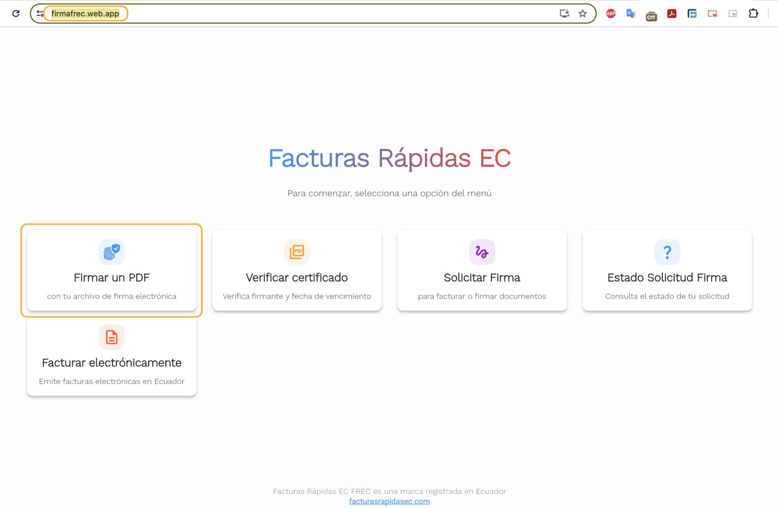 Firmar documentos electrónicamente Ecuador - facturas rápidas ec frec